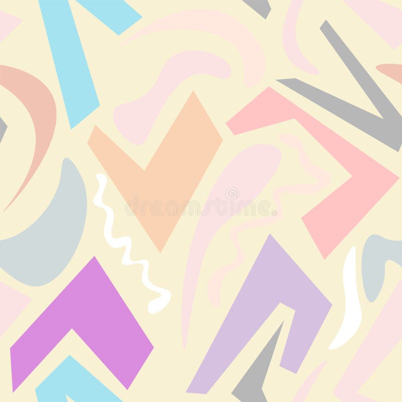 Seamless Abstract Urban Patern with Curved Geometry Elements and Grunge ...