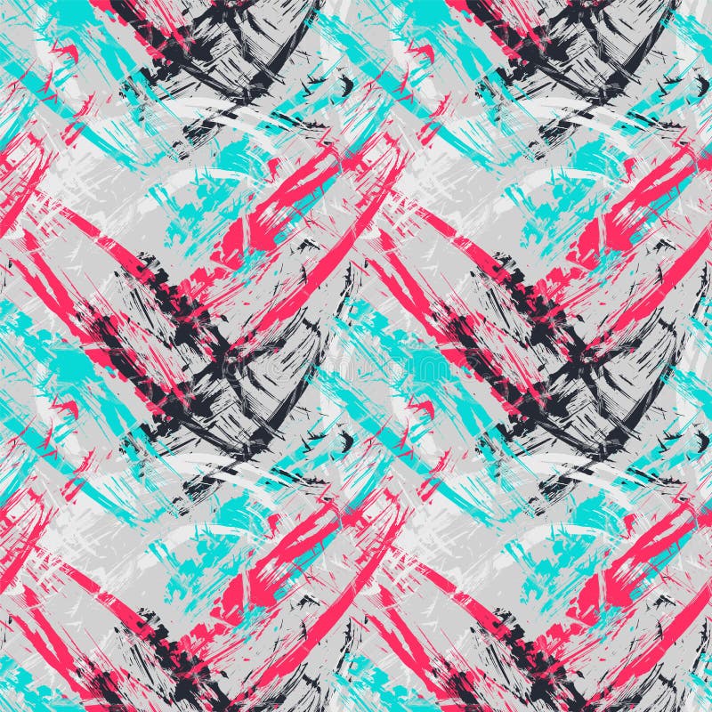 Seamless Abstract Urban Pattern with Curved Grunge Spots Stock Vector ...