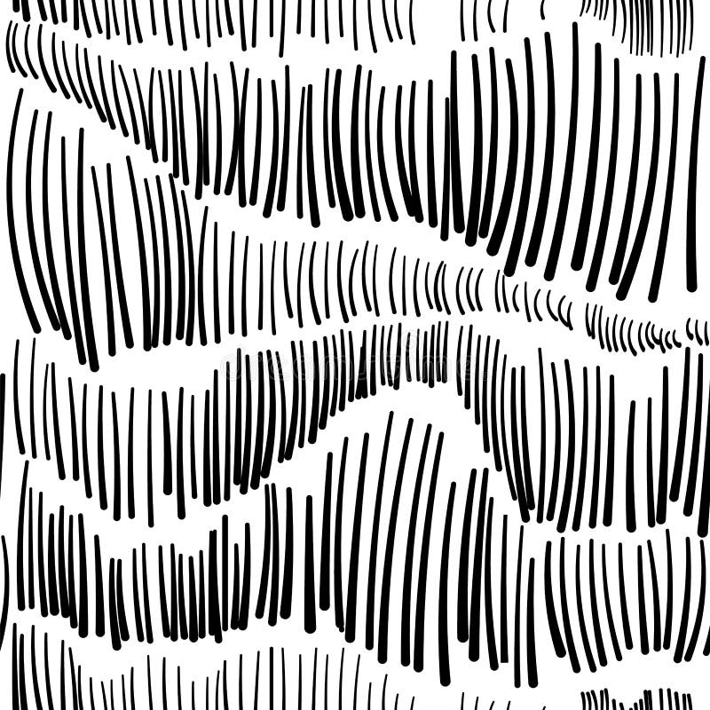 Seamless Abstract Vector Pattern. Linocuts Line Strokes Repeating ...