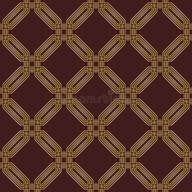 Seamless Abstract Vector Pattern with Octagons Stock Vector ...