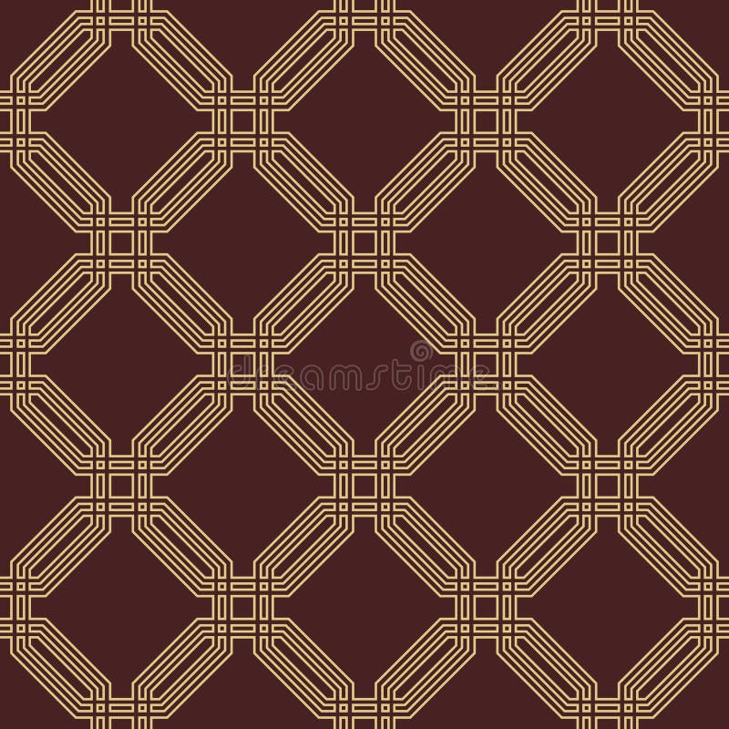 Seamless Abstract Vector Pattern with Octagons Stock Vector ...