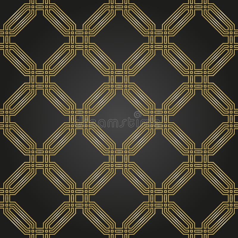 Seamless Abstract Vector Pattern with Octagons Stock Vector ...