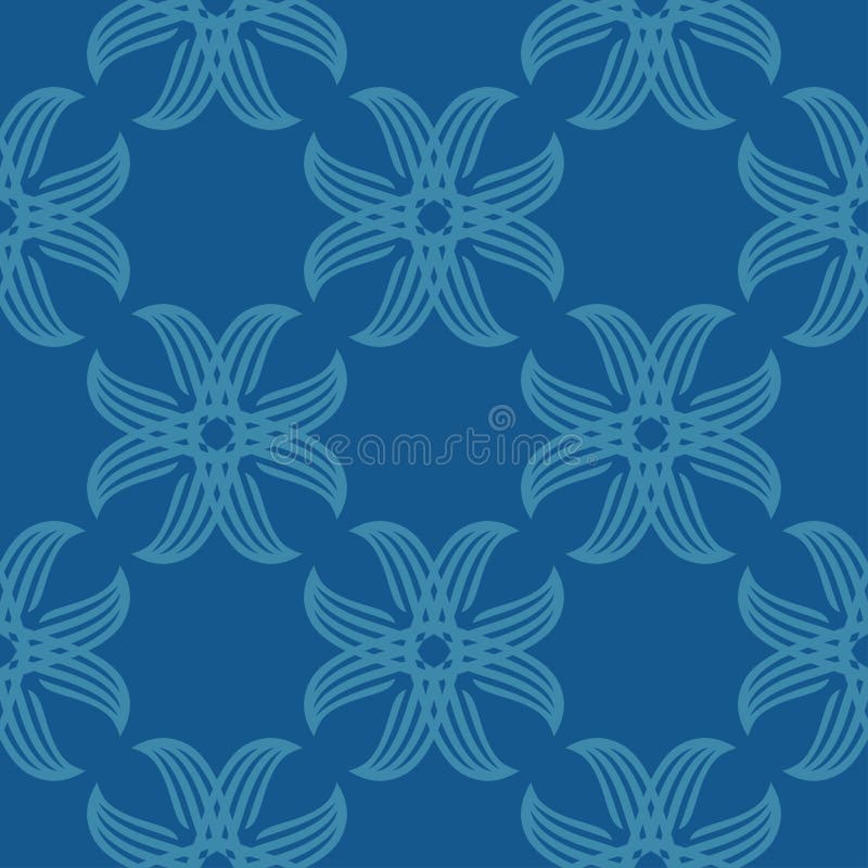 Seamless Abstract Vintage Blue Pattern Stock Vector - Illustration of ...