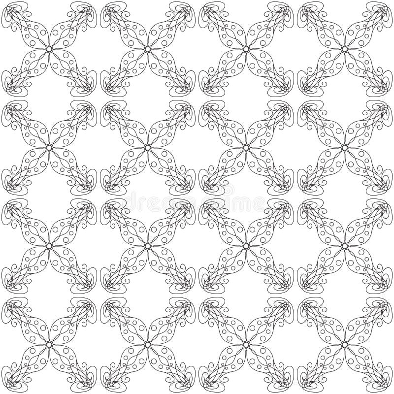 Seamless Abstract Vintage White Pattern Stock Vector - Illustration of ...