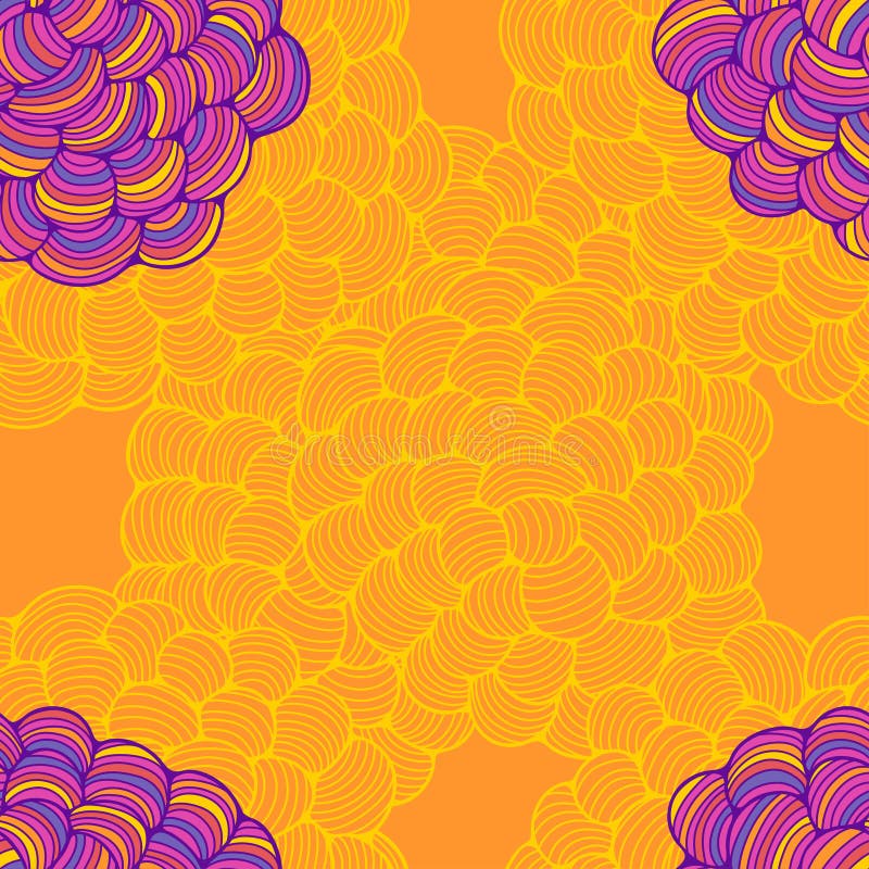 Seamless Abstract Wave Hand-drawn Pattern Stock Vector - Illustration ...