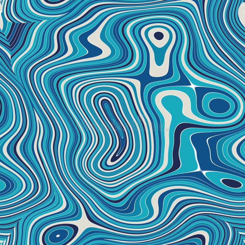 Seamless Abstract Wave Pattern Stock Illustration - Illustration of ...