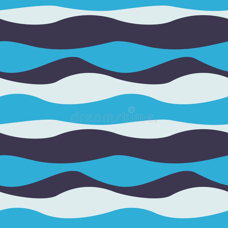 Seamless Abstract Wave Pattern. Wavy Background Texture Stock ...