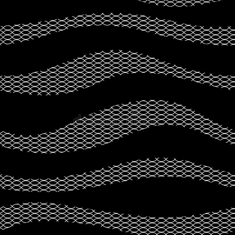 Seamless Abstract Waves on a Lace Grid Stock Vector - Illustration of ...