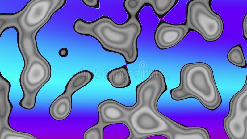 Seamless Abstract Psychedelic Wavy Background for Loop Playback. 4k Video Stock Footage - Video ...