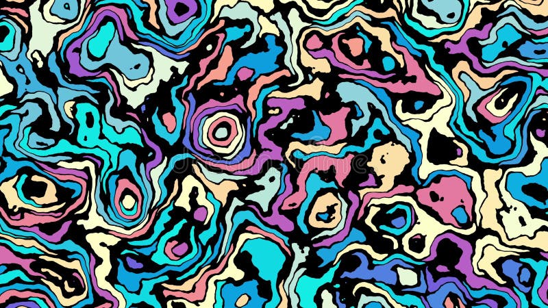 Seamless Abstract Wavy Background for Loop Playback. 4k Video Stock ...