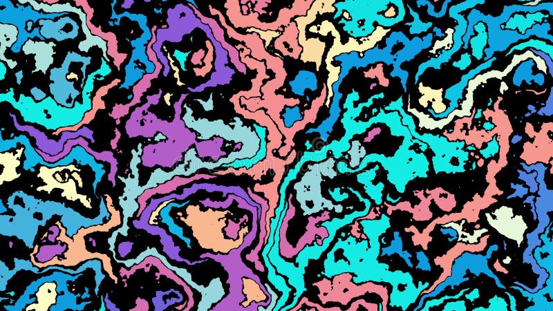 Seamless Abstract Wavy Background for Loop Playback. 4k Video Stock ...