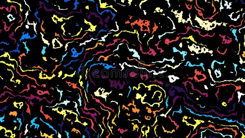 Seamless Abstract Wavy Background for Loop Playback. Stock Footage ...