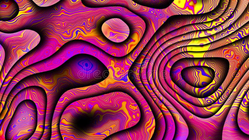 Seamless Abstract Wavy Background for Loop Playback. Stock Video ...