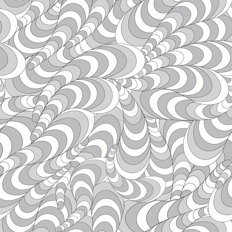 Seamless Abstract Wavy Pattern Stock Vector - Illustration of elegant ...
