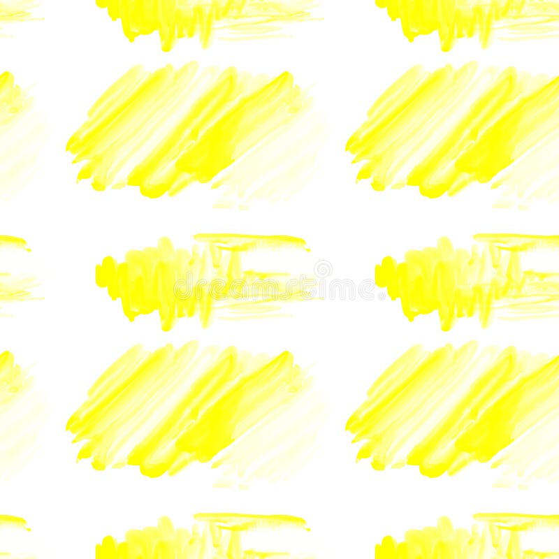 Seamless Abstract Yellow Watercolor Splash Background. Art by Painted ...