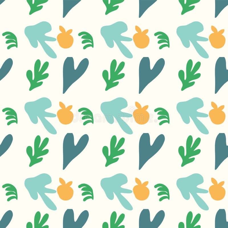 Seamless Abstraction, Colorful Shapes and Doodle Objects. Abstract ...