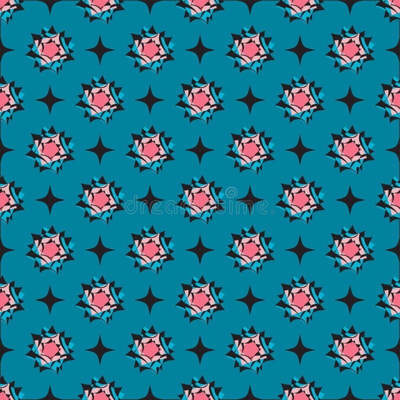 African Star Shweshwe Design Pattern Color Stock Vector - Illustration ...