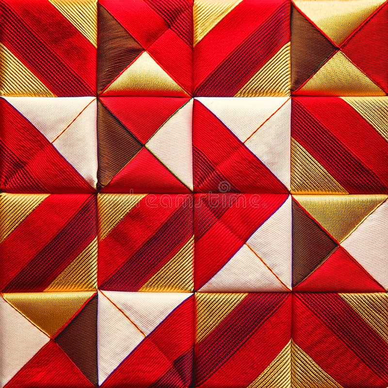 Seamless African Kente Fabrics Textures - Pattern 4k Stock Illustration ...