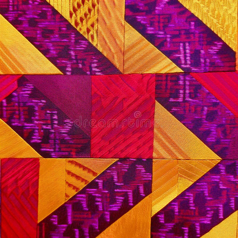 Seamless African Kente Fabrics Textures - Pattern 4k Stock Illustration ...