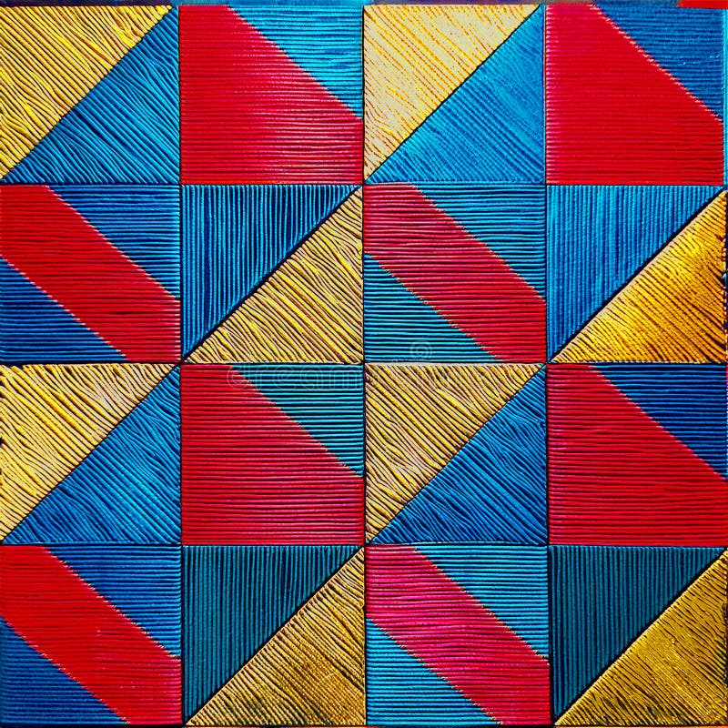 Seamless African Kente Fabrics Textures - Pattern 4k Stock Illustration ...