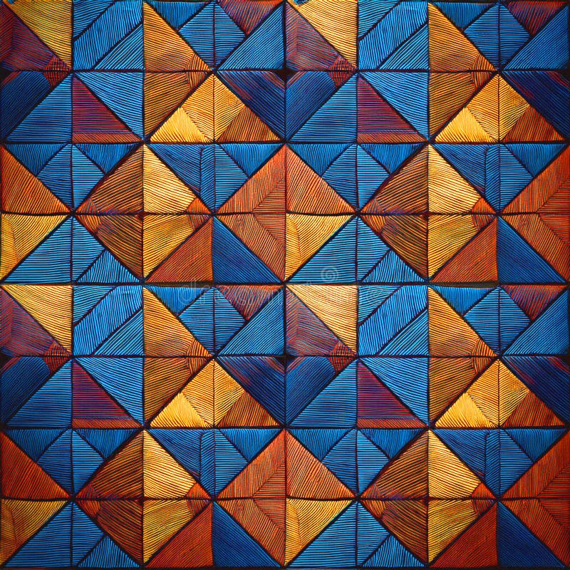 Seamless African Kente Fabrics Textures - Pattern 4k Stock Illustration ...