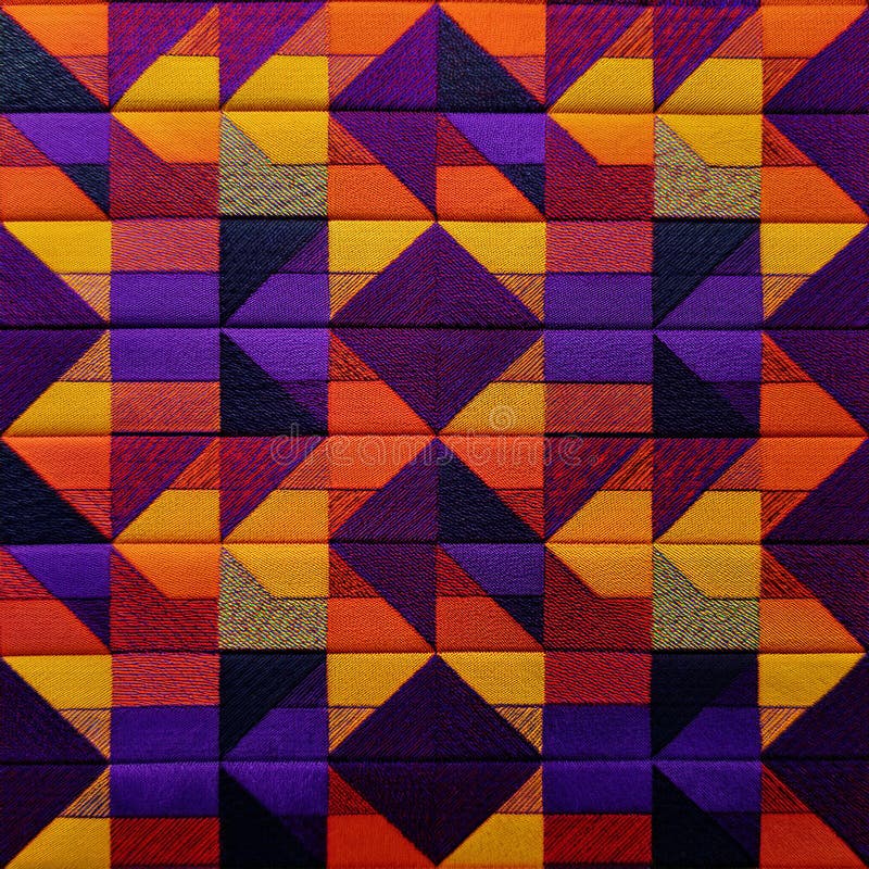 Seamless African Kente Fabrics Textures - Pattern 4k Stock Illustration ...