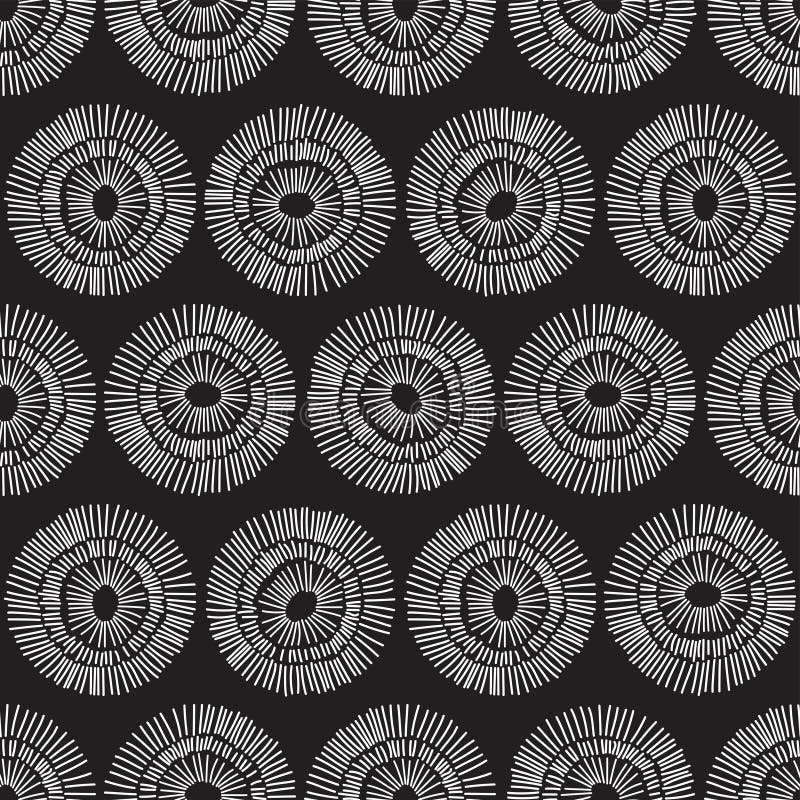 African Line and Zigzag Pattern Design in Red and Orange Stock Vector ...