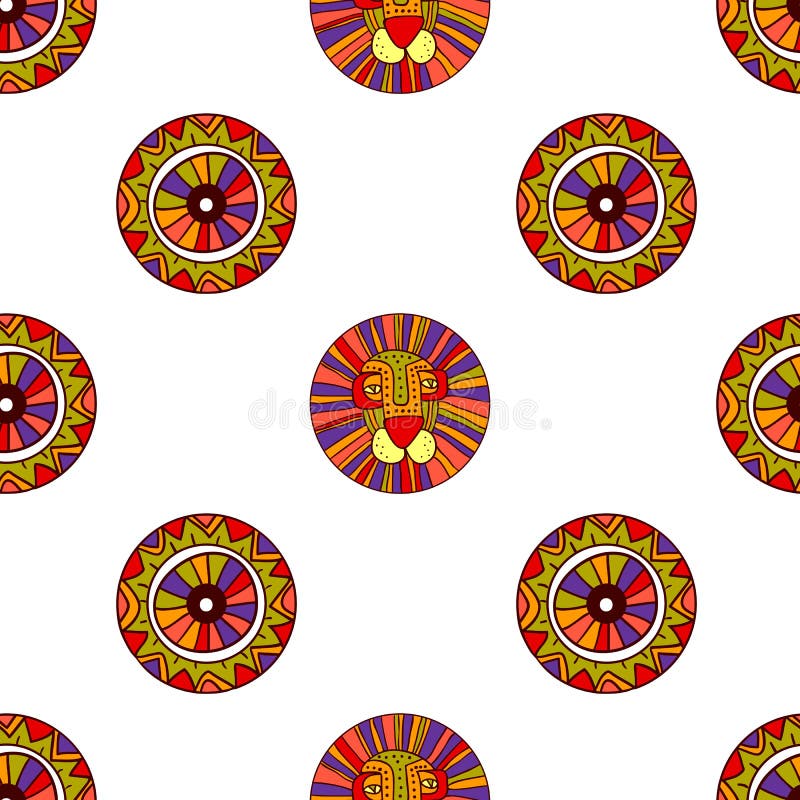 Seamless African Pattern. Ethnic Seamless Design for Background or ...