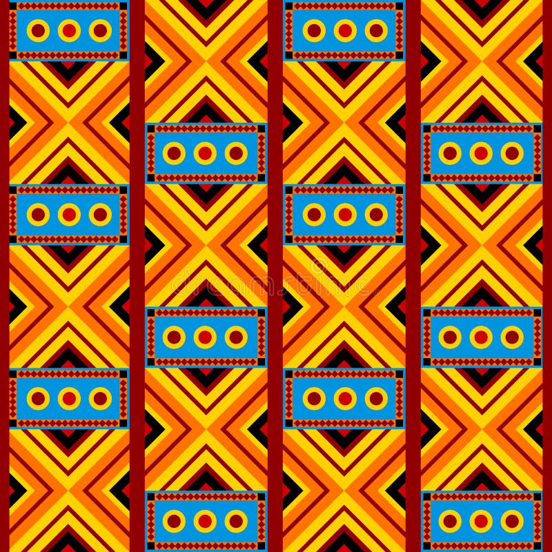 Seamless African Pattern. Ethnic Seamless Design for Background or ...