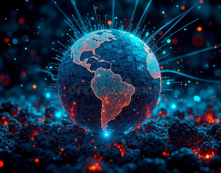 Seamless AI Mosaic Marble with Fragmented Data Clusters in Chrome ...