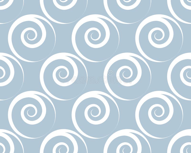 Seamless Air Pattern of Spirals and Curls. Ornament for Fabrics and ...