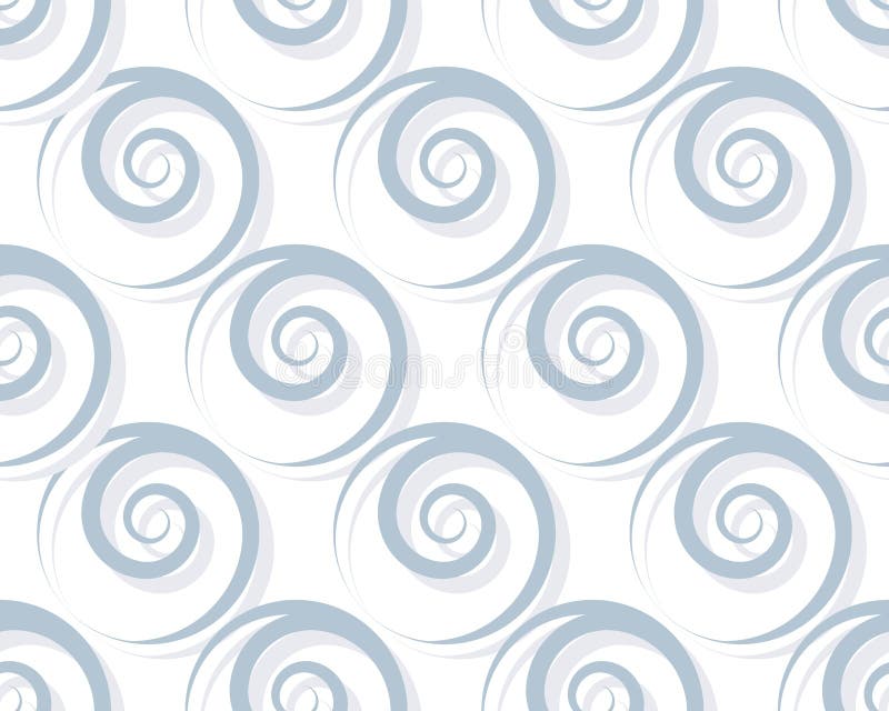 Seamless Air Pattern of Spirals and Curls. Ornament for Fabrics and ...
