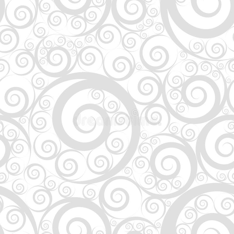 Seamless Air Pattern of Spirals and Curls. Ornament for Fabrics and ...
