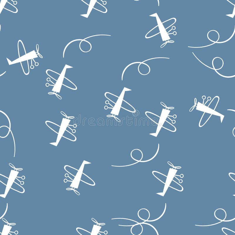 Seamless air plane pattern stock illustration. Illustration of pattern ...