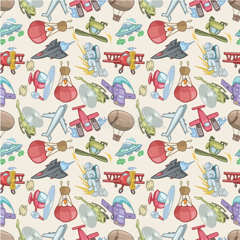 Seamless Hot Air Balloon Pattern Stock Vector - Illustration of ...