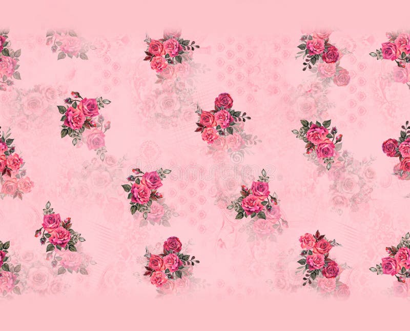 Seamless Allover Print Design Stock Illustration - Illustration of ...