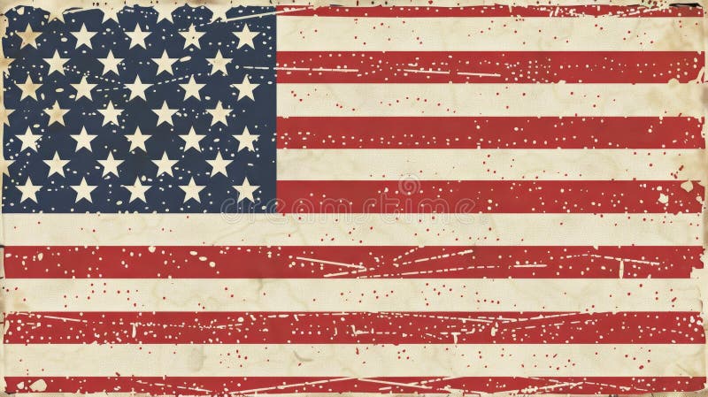 Seamless American Flag Background for Patriotic Designs, Ai Generated ...