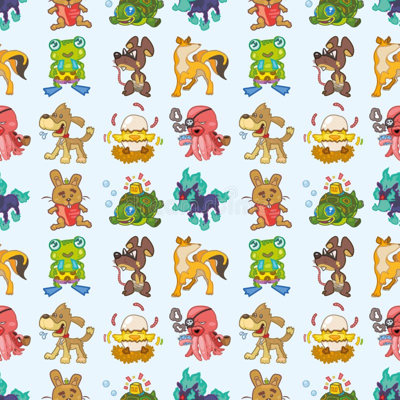 Seamless animal pattern stock vector. Illustration of africa - 28072190