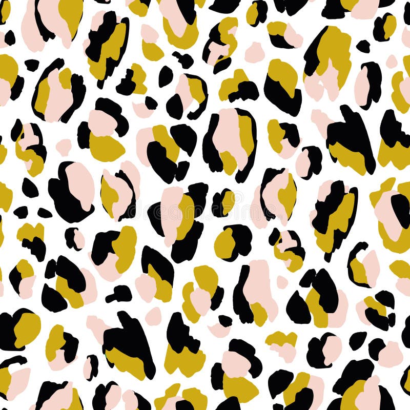 Seamless Animal Pattern with Leopard Dots . Creative Fashion Texture ...