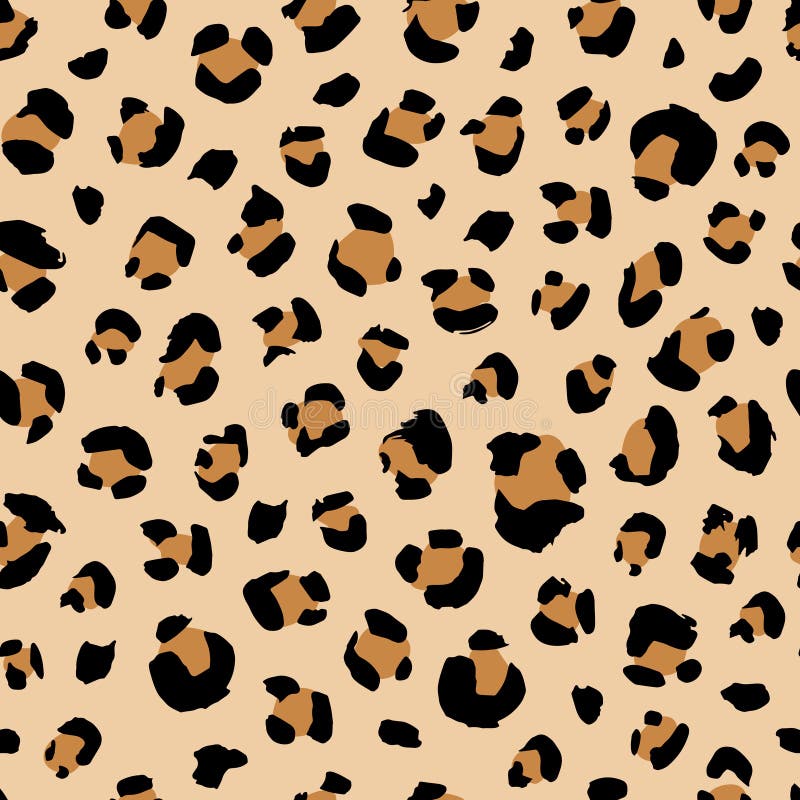 Seamless Animal Pattern with Leopard Dots. Creative Wild Texture for ...