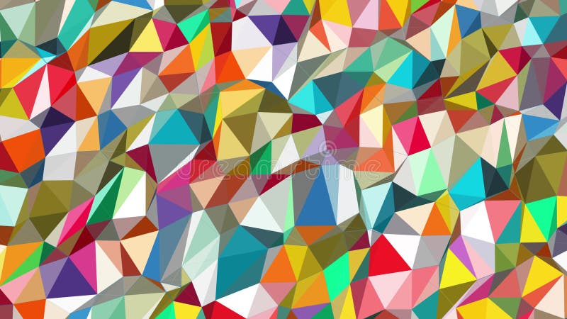 Seamless Animated Geometric Polygon Patterns with Vibrant Multicolor ...