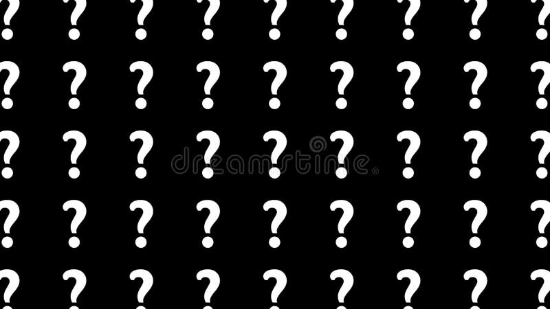 Seamless Animated Pattern 2D Motion Graphic Background with Question ...