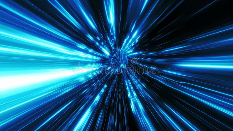 Blue Vortex Wormhole 4k Loop Stock Video - Video of energy, speed ...