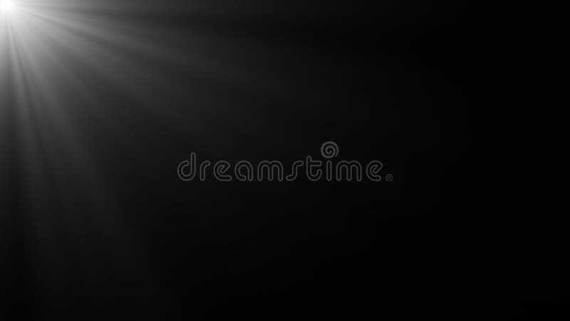 Seamless Animation of Light Rays. White Rays of Light on a Black ...