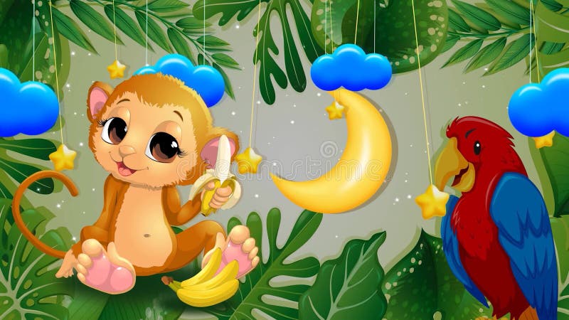 LOOP ANIMATION, LULLABY BACKGROUND.AUTHOR S ANIMATION Stock Footage ...