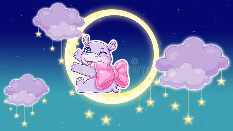 LOOP ANIMATION, LULLABY BACKGROUND.AUTHOR S ANIMATION Stock Video ...