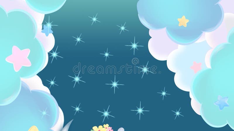 LOOP ANIMATION, LULLABY BACKGROUND.AUTHOR S ANIMATION Stock Footage ...