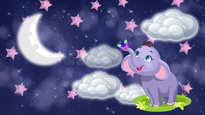 LOOP ANIMATION, LULLABY BACKGROUND.AUTHOR S ANIMATION Stock Video ...