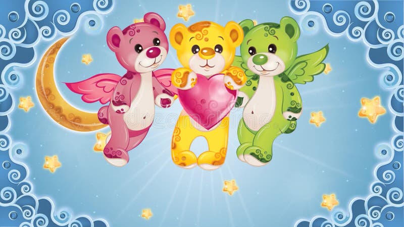 LOOP ANIMATION, LULLABY BACKGROUND.AUTHOR S ANIMATION Stock Video ...