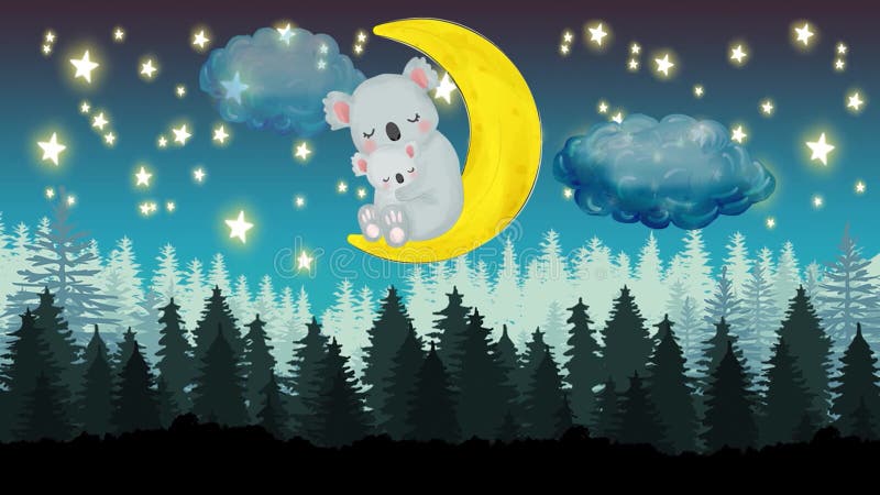 LOOP ANIMATION, LULLABY BACKGROUND.AUTHOR S ANIMATION Stock Video ...